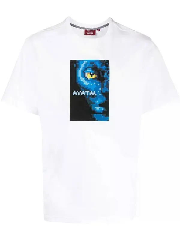 MOSTLY HEARD RARELY SEEN Blue People Cotton T-shirt - White