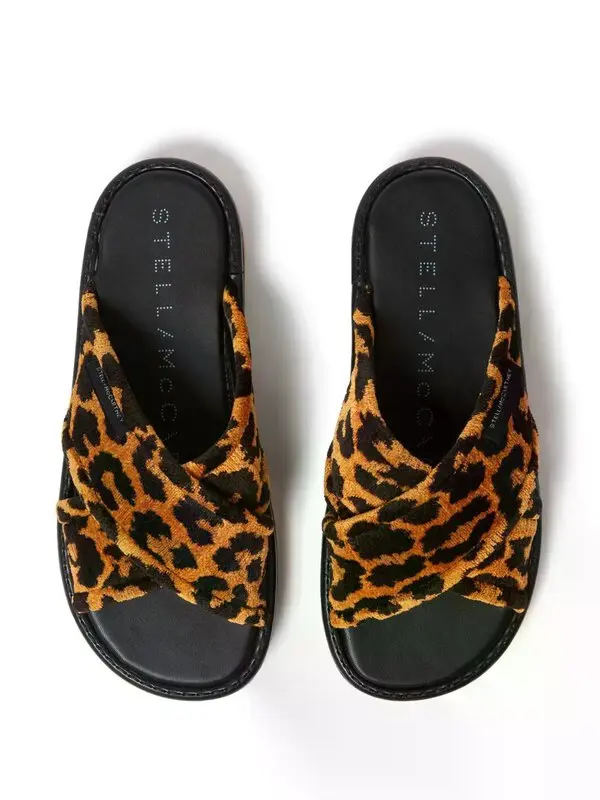Stella McCartney Leopard-print Slides