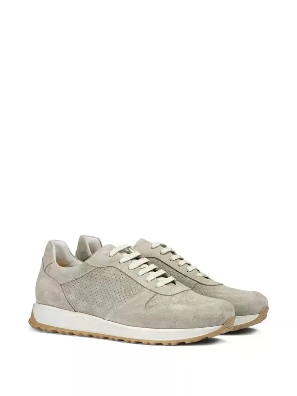 DOUCAL'S Suede Lace-up Sneakers