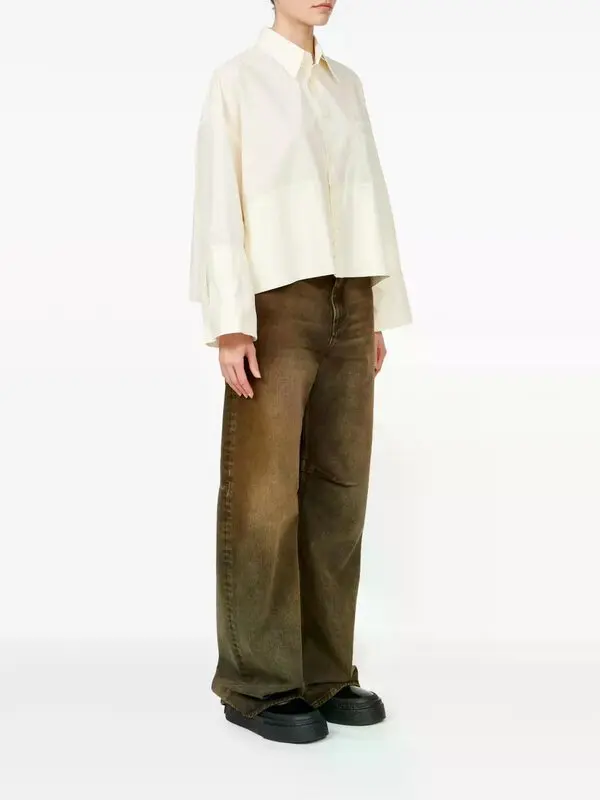 MAISON MARGIELA Logo-print Poplin Shirt