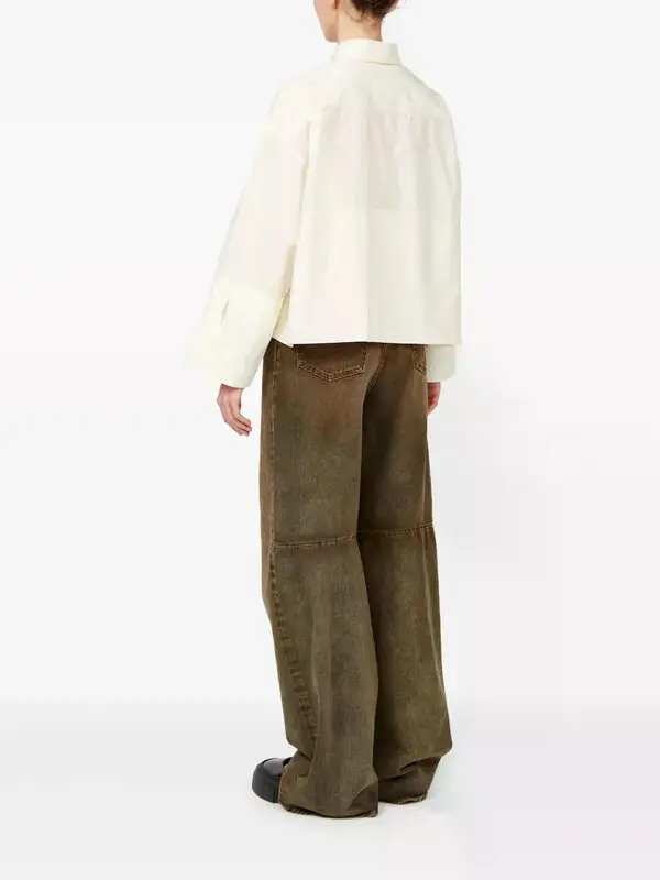 MAISON MARGIELA Logo-print Poplin Shirt