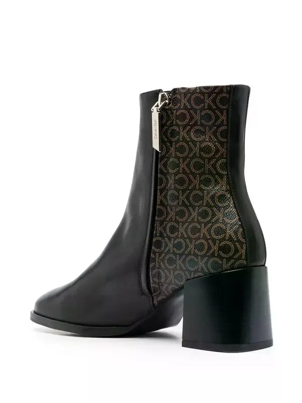 Calvin Klein Monogram-print Ankle Boots
