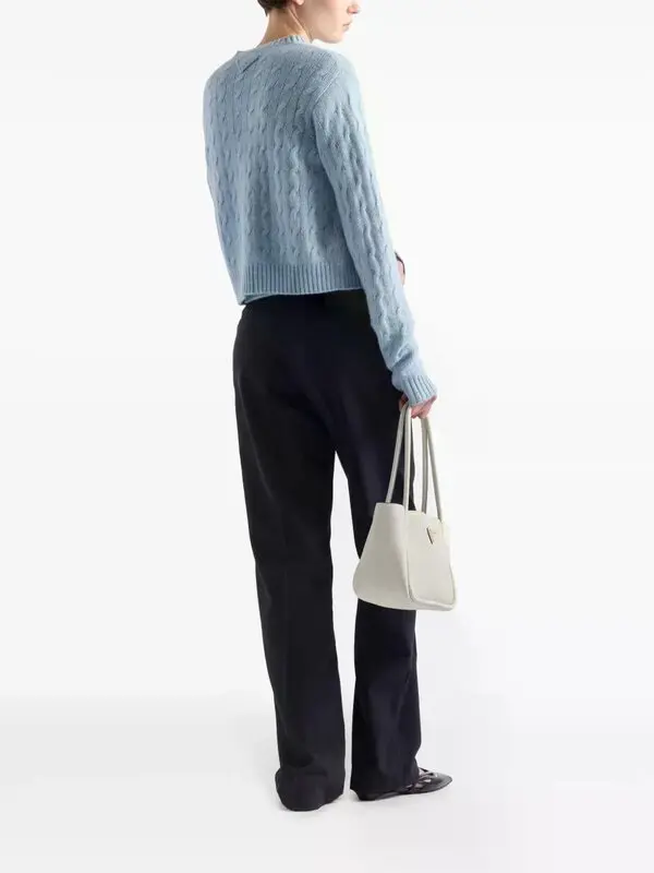 Prada Cable-knit Buttoned Cardigan