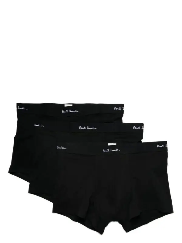 Paul Smith Logo-waistband Boxers - Black