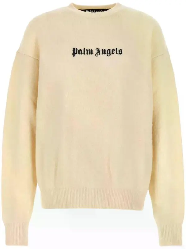 Palm Angels Logo-print Crew-neck Jumper