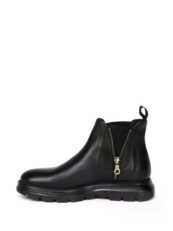 GIULIANO GALIANO Grained Leather Boots