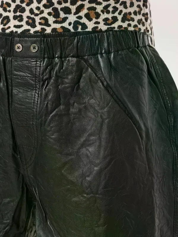 Zadig&Voltaire High-rise Crinkle Shorts - Black