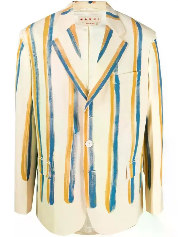 Marni Single-breasted Blazer - Yellow