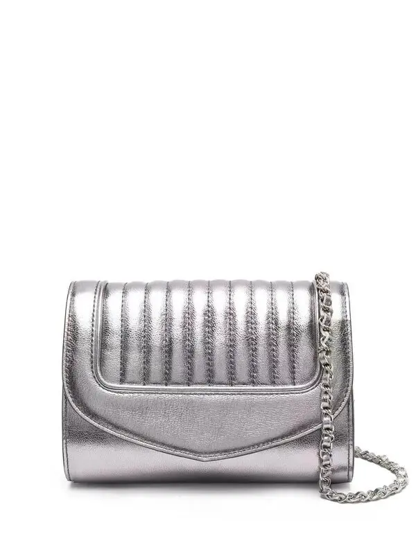 DELAGE Jeanne Metallic Cross-body Bag - Grey