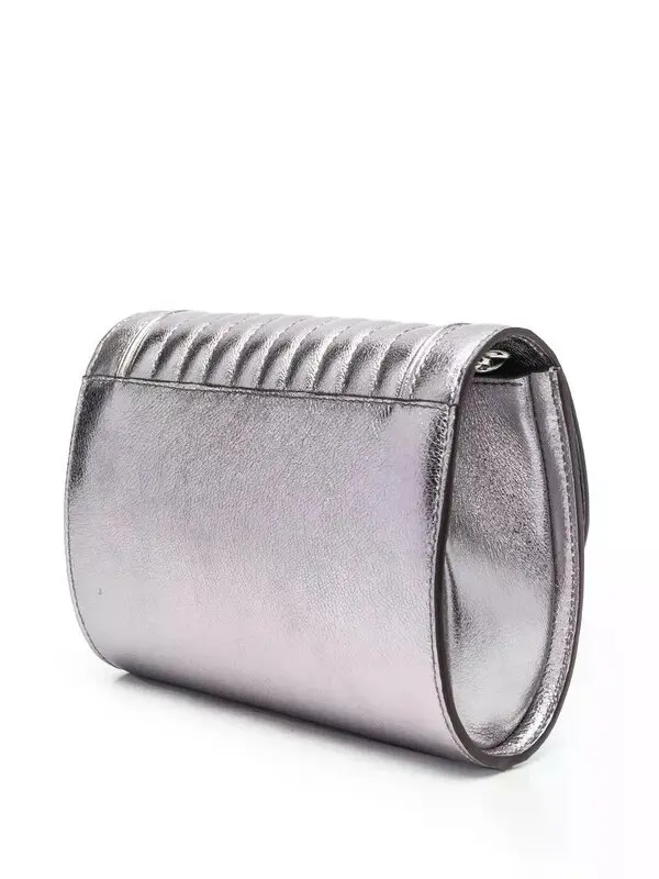 DELAGE Jeanne Metallic Cross-body Bag - Grey