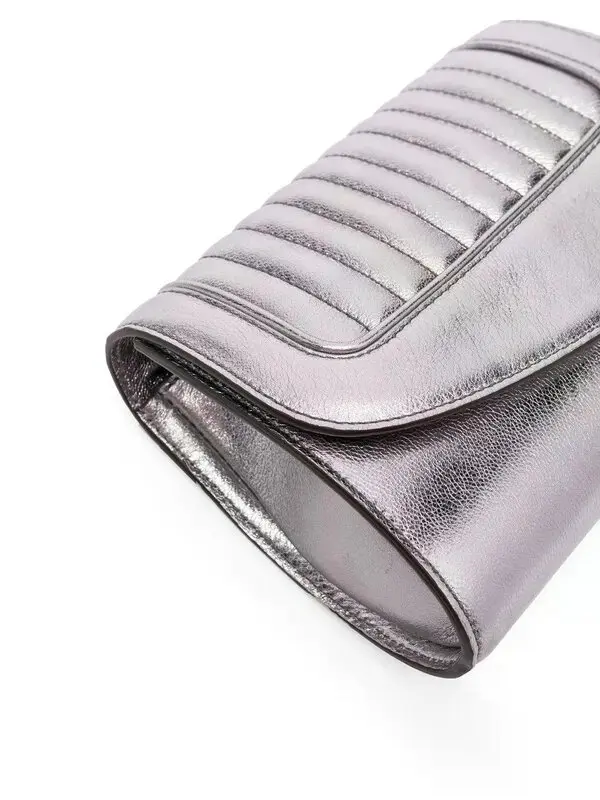 DELAGE Jeanne Metallic Cross-body Bag - Grey