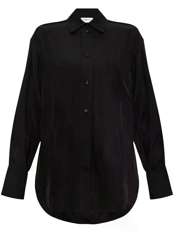 Victoria Beckham Monogram-pattern Button-down Shirt