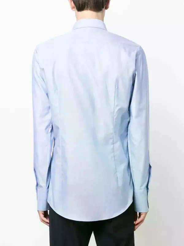 Dsquared2 Logo-print Long-sleeve Shirt - Blue