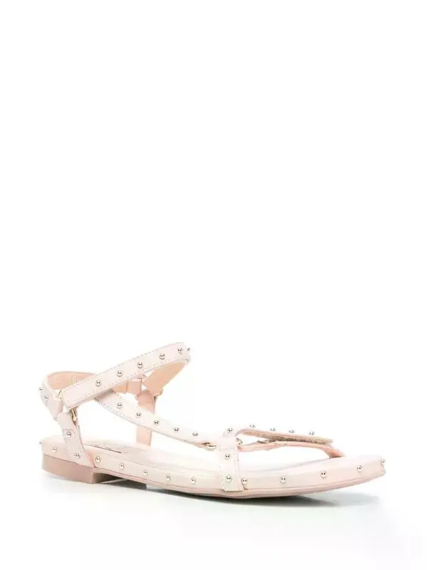 Agl Stud-embellished Open-toe Sandals - Pink