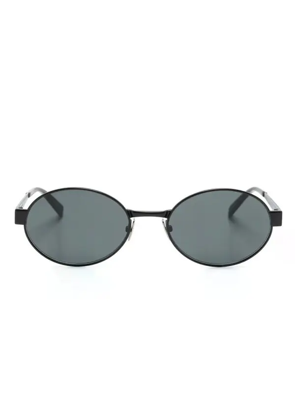 Saint Laurent Oval Sunglasses - Black