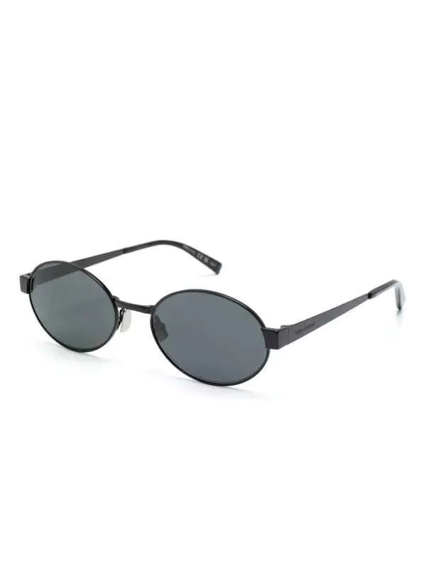Saint Laurent Sl692 Oval-frame Sunglasses - Black