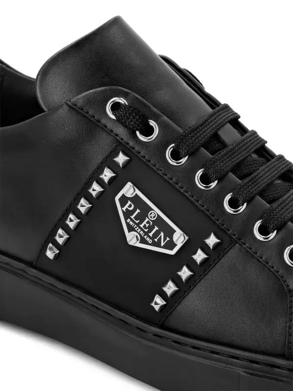 Philipp Plein Hexagon Lace-up Sneakers - Black