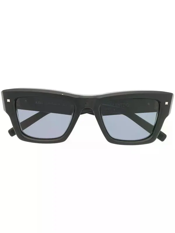 Valentino Garavani Rockstud Square-frame Sunglasses - Black