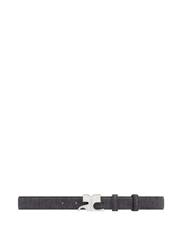 COURREGES Logo Buckle Belt - Grey