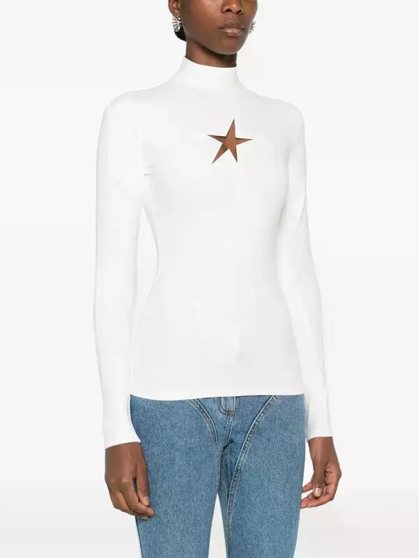 MUGLER Star Top - White