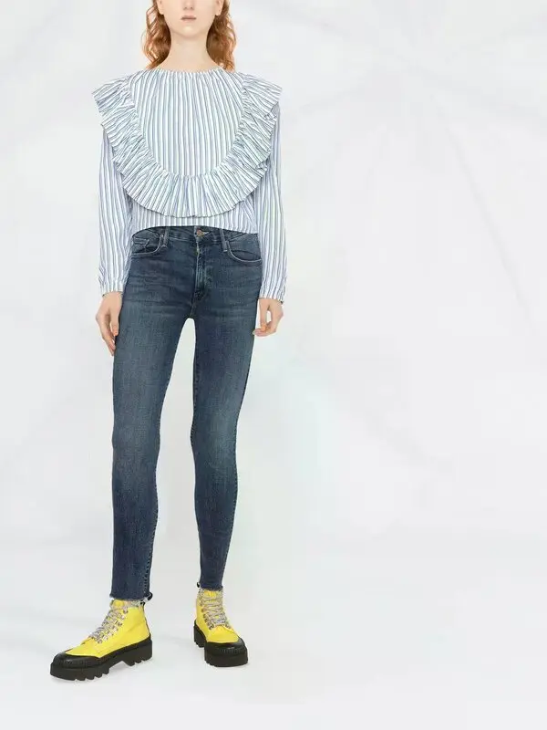 MOTHER Distressed Skinny Jeans
