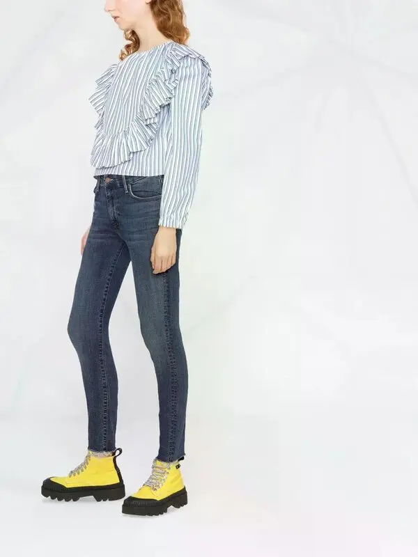 MOTHER Distressed Skinny Jeans