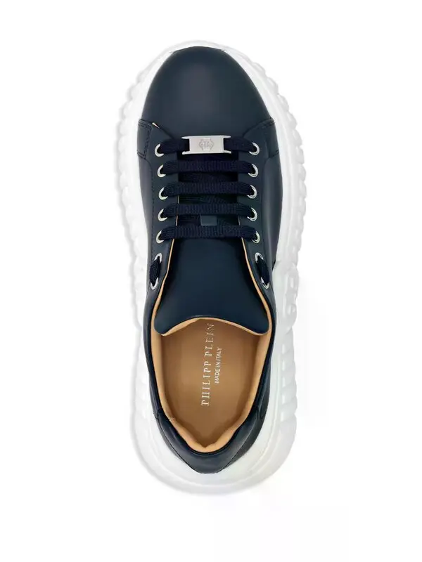 Philipp Plein Supersonic Leather Sneakers - Blue