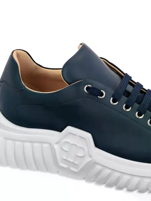 Philipp Plein Supersonic Leather Sneakers - Blue