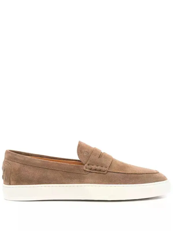 TOD'S Suede Loafers - Brown