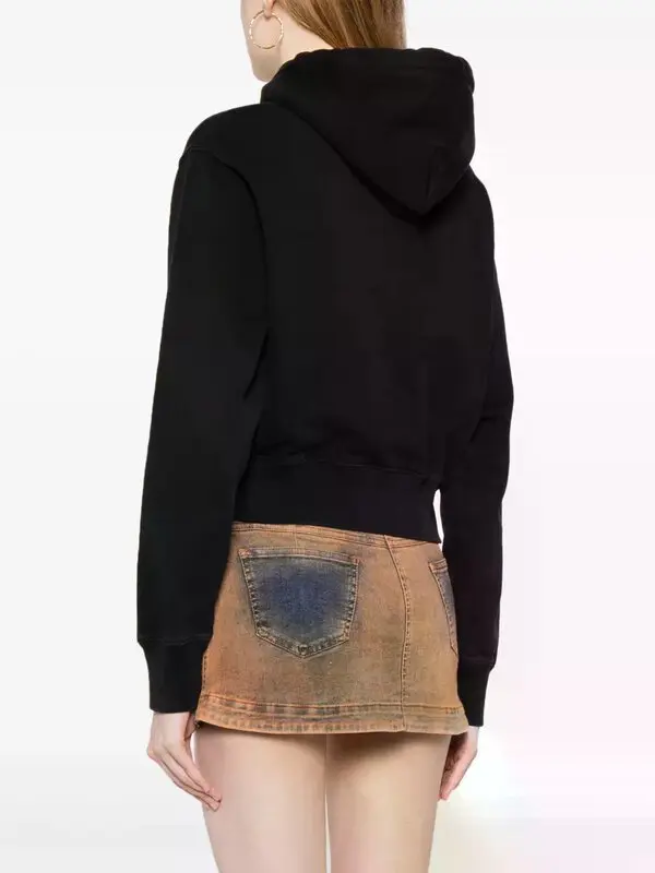 AMBUSH Cotton Cropped Logo Hoodie