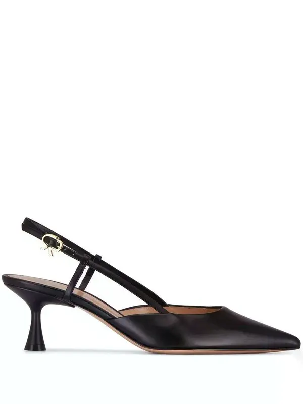 GIANVITO ROSSI Pointed-toe Slingback Pumps - Black