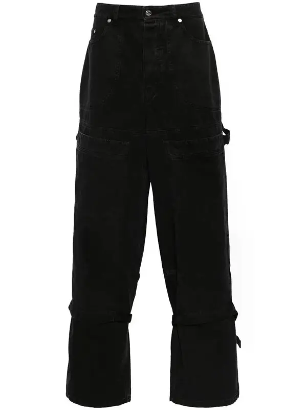 Off-White Strap-detailing Canvas Carpenter Trousers