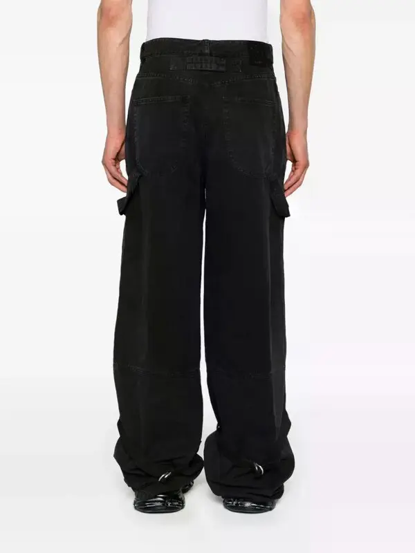 Off-White Strap-detailing Canvas Carpenter Trousers