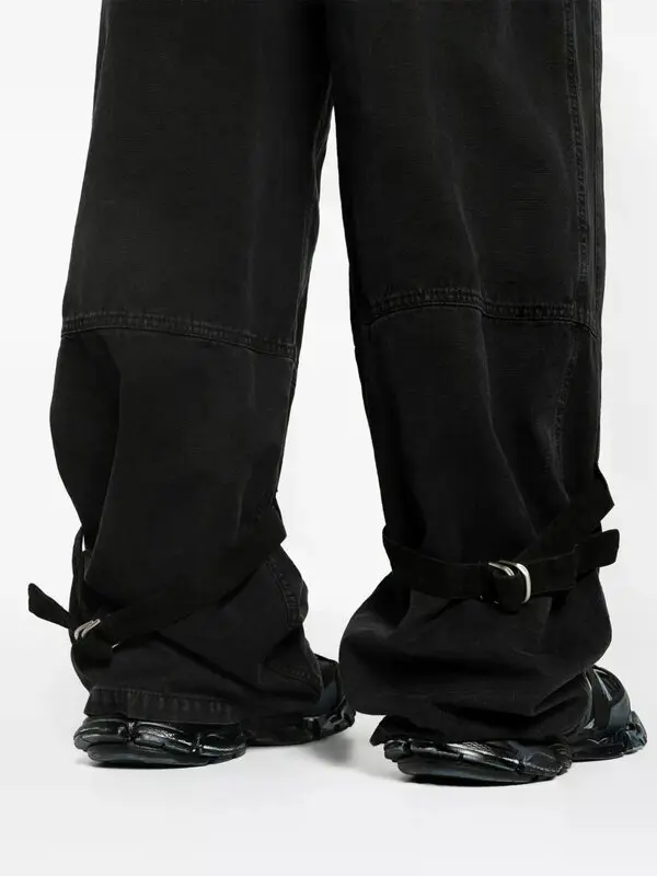 Off-White Strap-detailing Canvas Carpenter Trousers