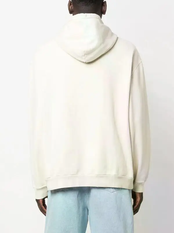Nanushka Logo Embroidered Cotton Hoodie