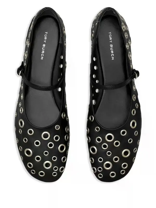 Tory Burch Eyelet-embellished Ballet Flats