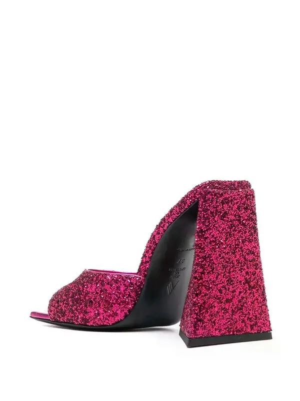 Attico Devon 115mm Glitter Mules