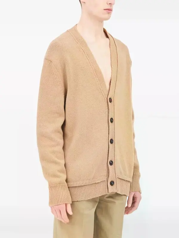 MAISON MARGIELA V-neck Elbow-patch Cardigan