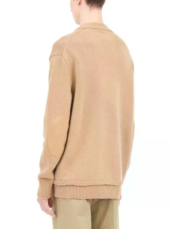 MAISON MARGIELA V-neck Elbow-patch Cardigan