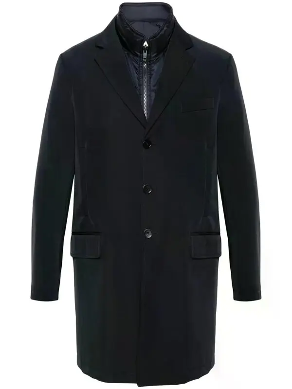 FAY Layered Coat - Blue