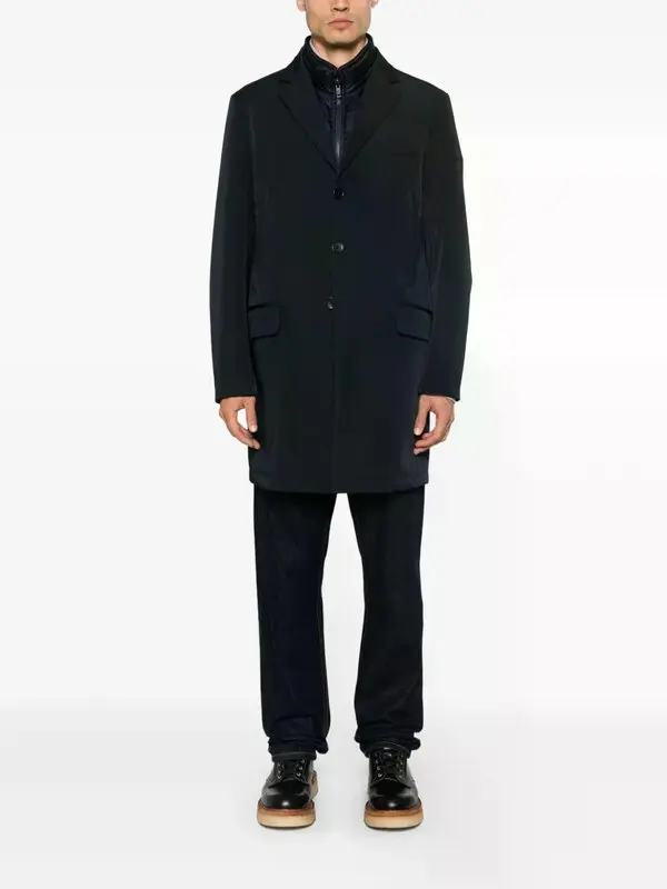 FAY Layered Coat - Blue