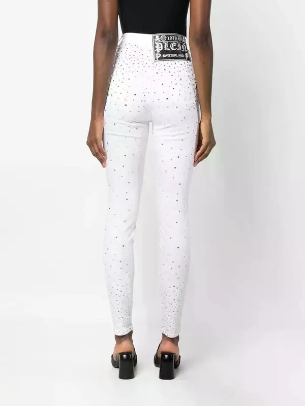 Philipp Plein Rhinestone Embellished Skinny Jeans