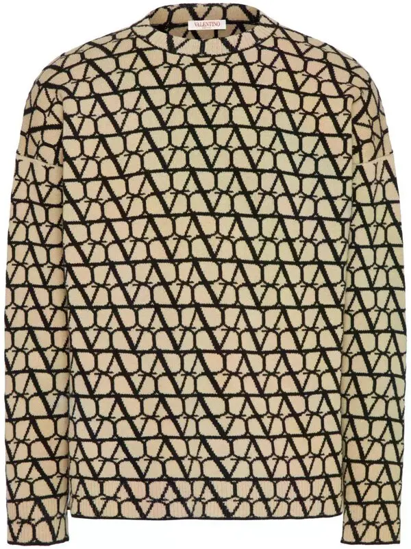 Valentino Garavani Toile Iconographe Wool Jumper - Neutrals