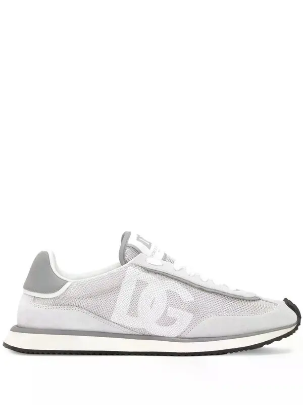 Dolce & Gabbana Mixed-material Cushion Sneakers - Grey