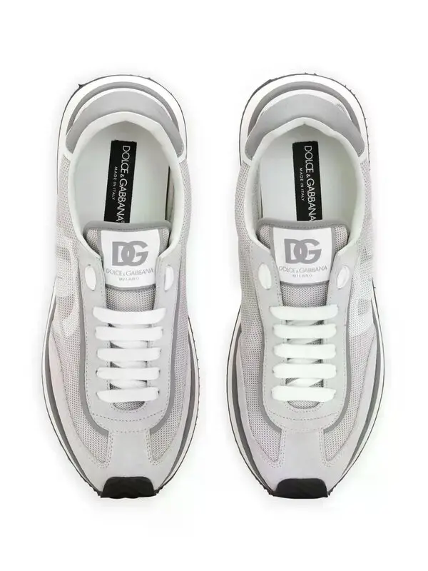 Dolce & Gabbana Mixed-material Cushion Sneakers - Grey
