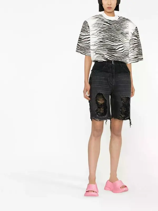 Givenchy Denim Knee-length Shorts