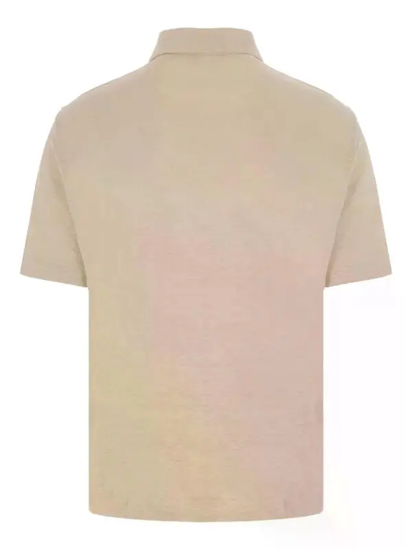 LARDINI Button-down Polo Shirt - Neutrals
