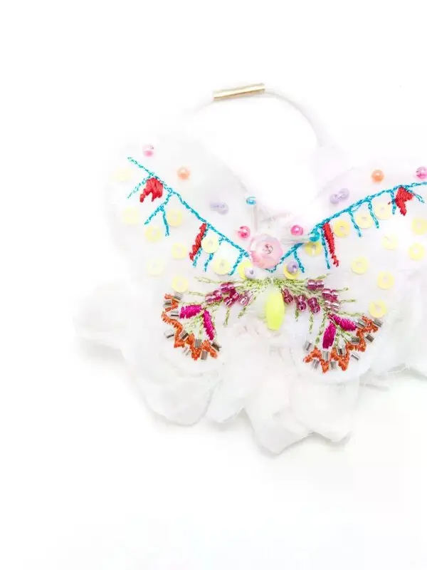 AMIR SLAMA Floral-appliqué Hair Tie