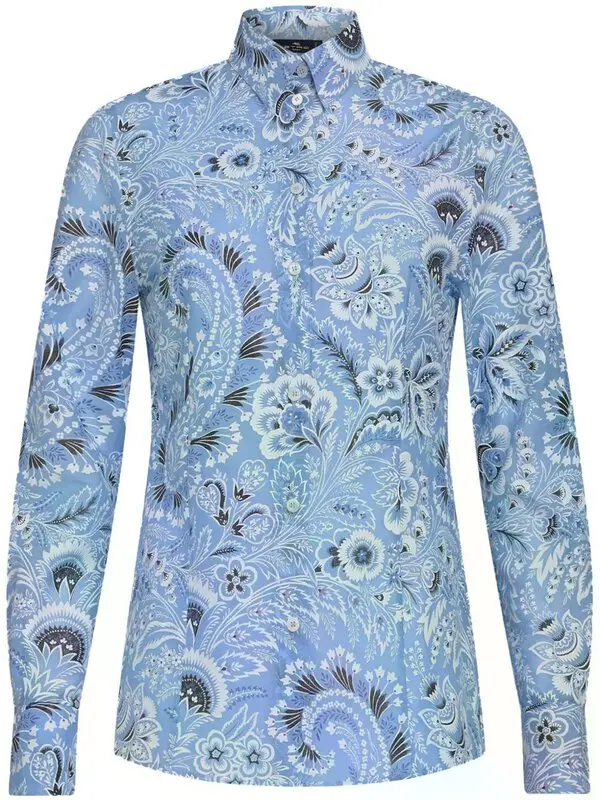 Etro Paisley-print Cotton Blend Shirt