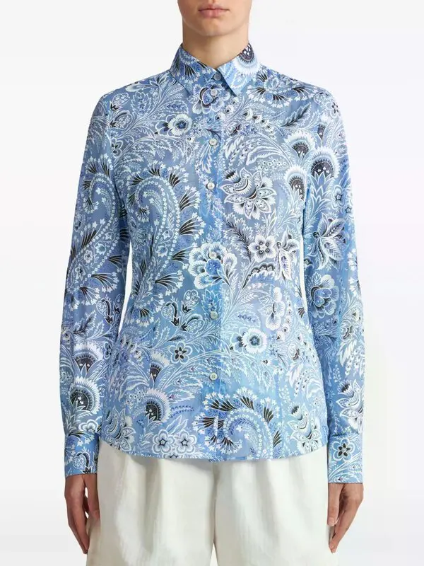 Etro Paisley-print Cotton Blend Shirt